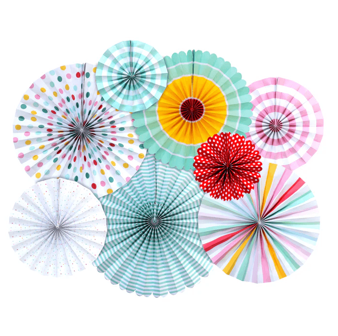 Paper Fan Decorations - Party Palace